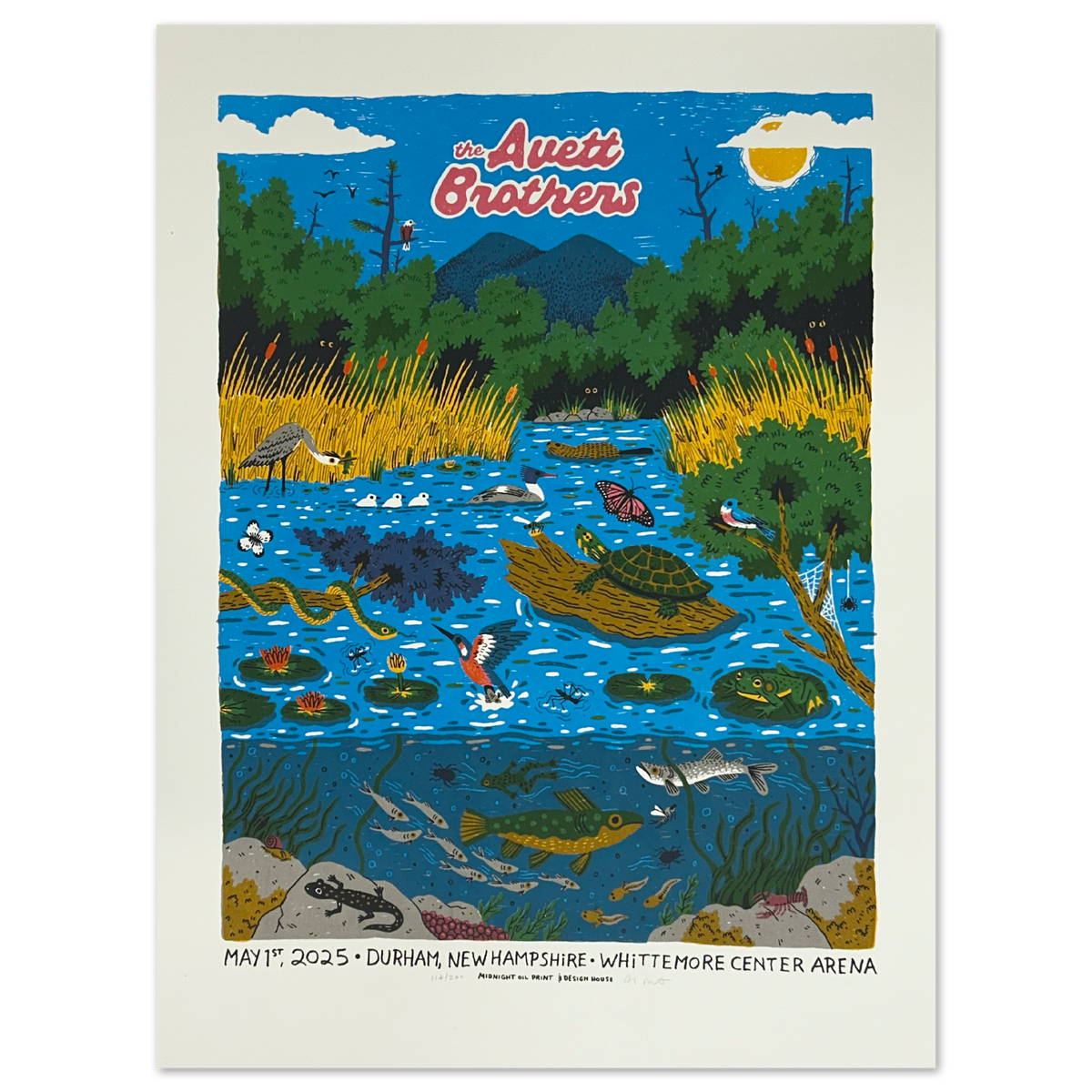 Whittemore Center Arena (5-1-25 Durham, NH) Poster – The Avett Brothers ...